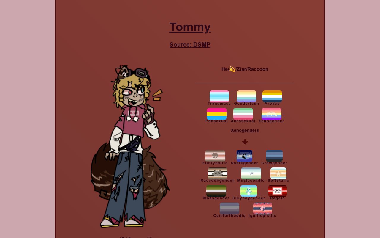 Tommy's alter info